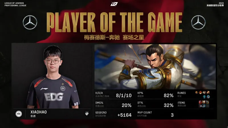 [赛后]LGD 0-1 EDG：Xiaohao赵信疯狂Carry，EDG开团致胜先下一城-英雄联盟丨LPL-虎扑社区