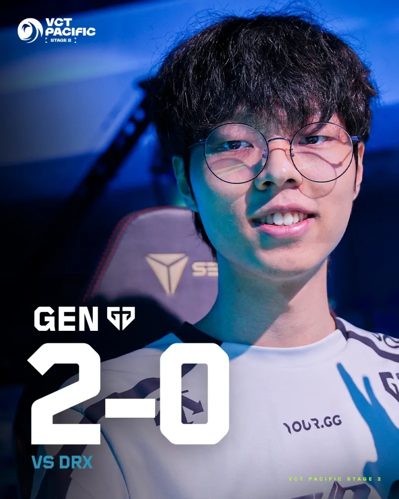 [流言板]VCT太平洋：韩国一哥！GEN直落两图轻松横扫DRX-无畏契约-虎扑社区